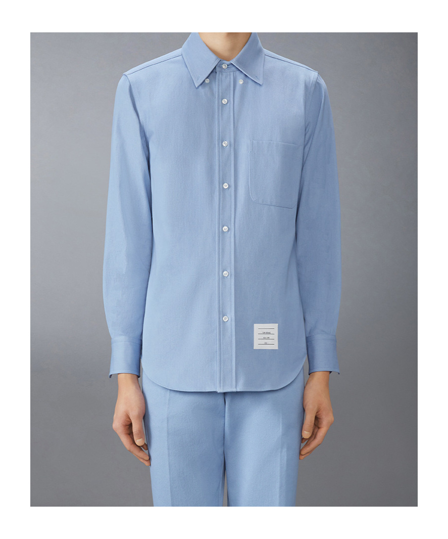 THOM BROWNE Thom Browne Collared Long-Sleeve Shirt